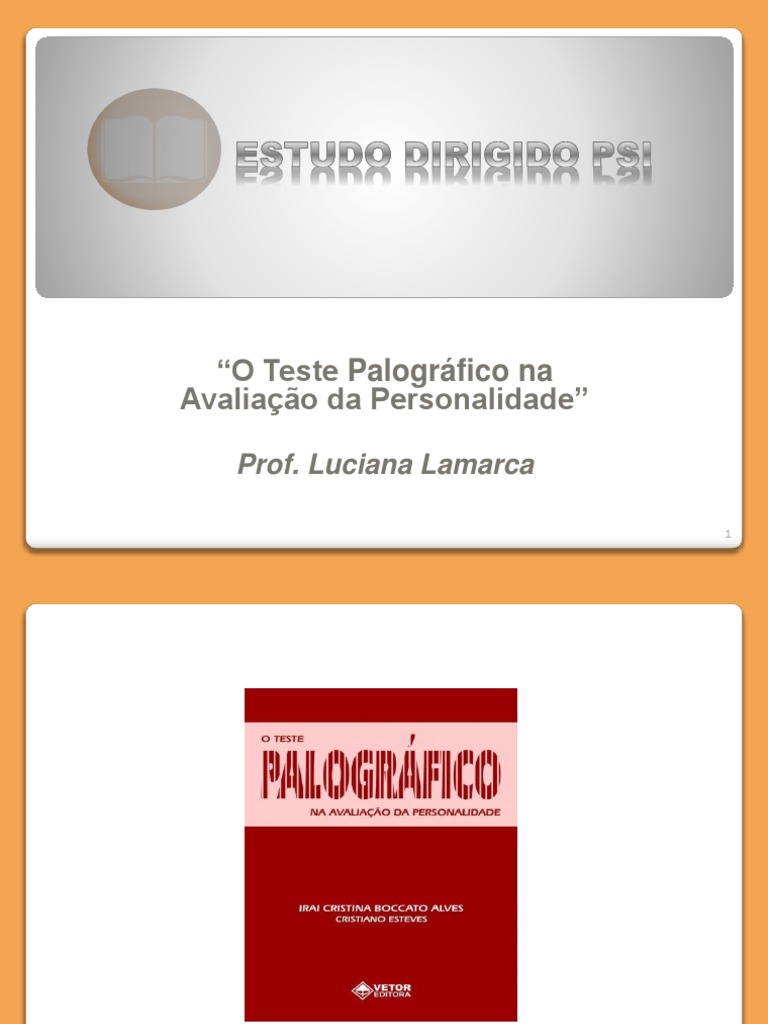 Teste Palográfico | Download grátis PDF | Tempo | Conceitos psicológicos