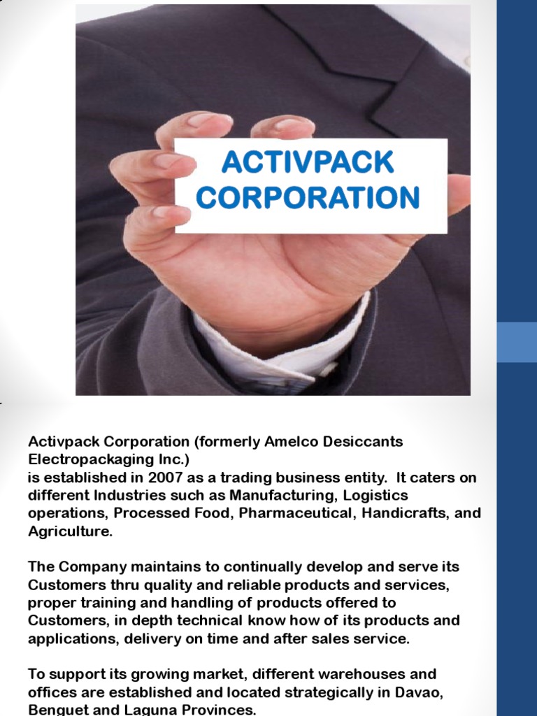 Activpack Company Profile | Download Free PDF | Packaging And Labeling ...