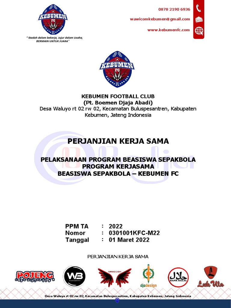 Beasiswa Sepakbola Kebumen FC U17 | PDF