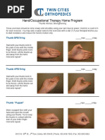 Tendon Gliding Exercises. | PDF | Wellness