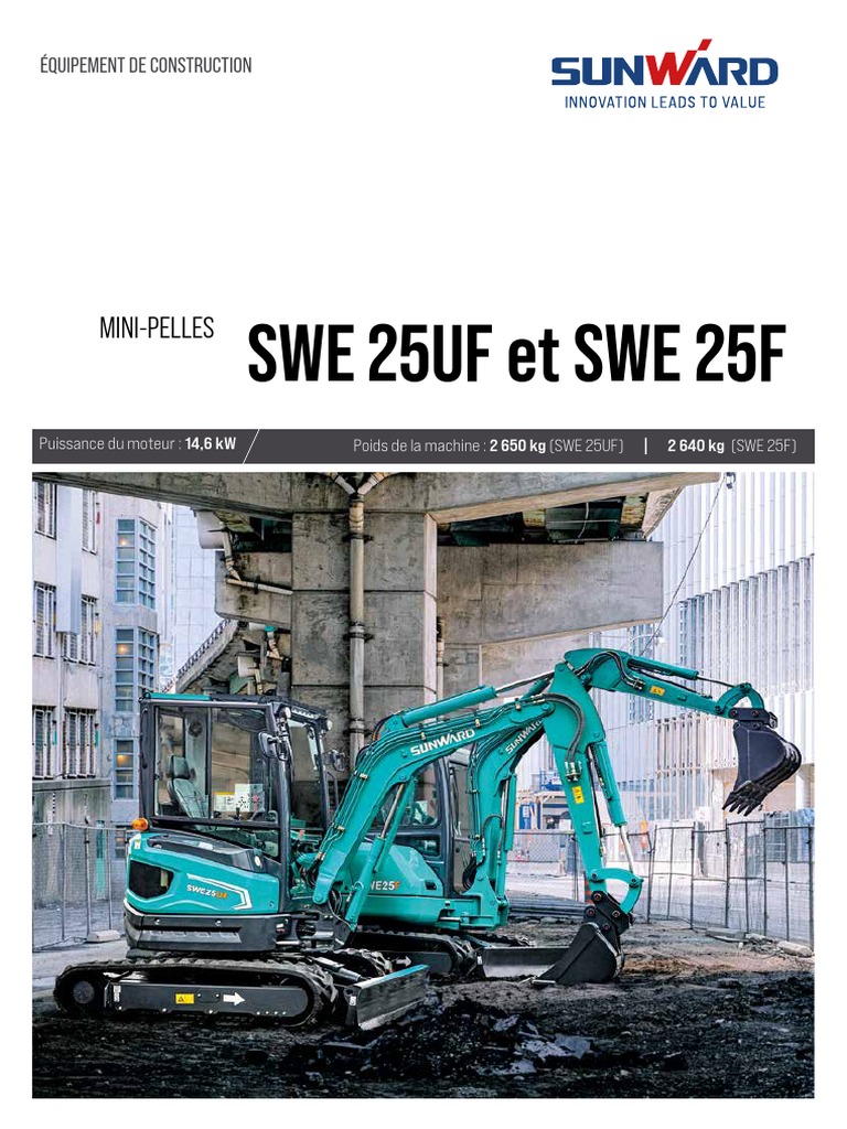 Mini-pelles Sunward SWE 25F et 25UF | PDF | Pompe | Diode ...