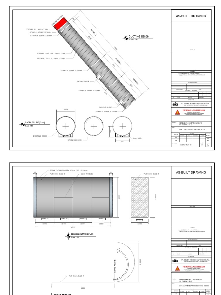 AS-BUILT DRAWING SP3 - SKP (No. 2.3..5.6.7) | PDF | Indonesia