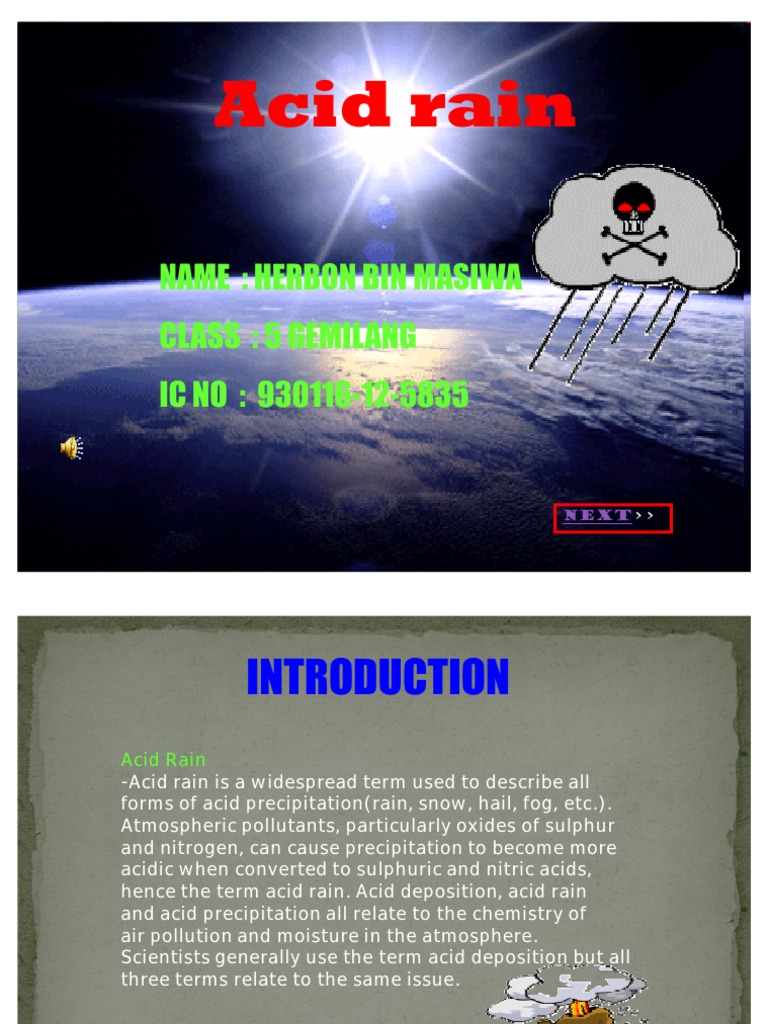Impact of Acid Rain on Hydrosphere | PDF