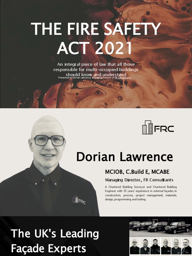 The Fire Safety ACT 2021 | PDF | Fire Safety | Risk