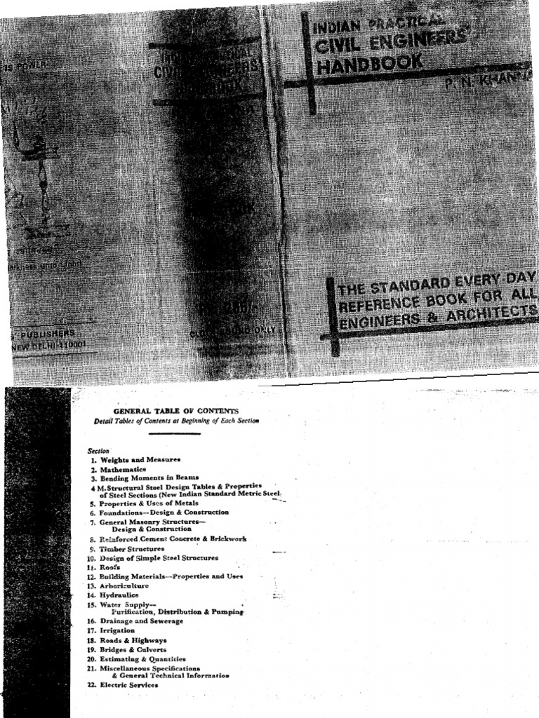 P.N. Khanna - Indian Practical Civil Engineers Handbook (2001) | PDF