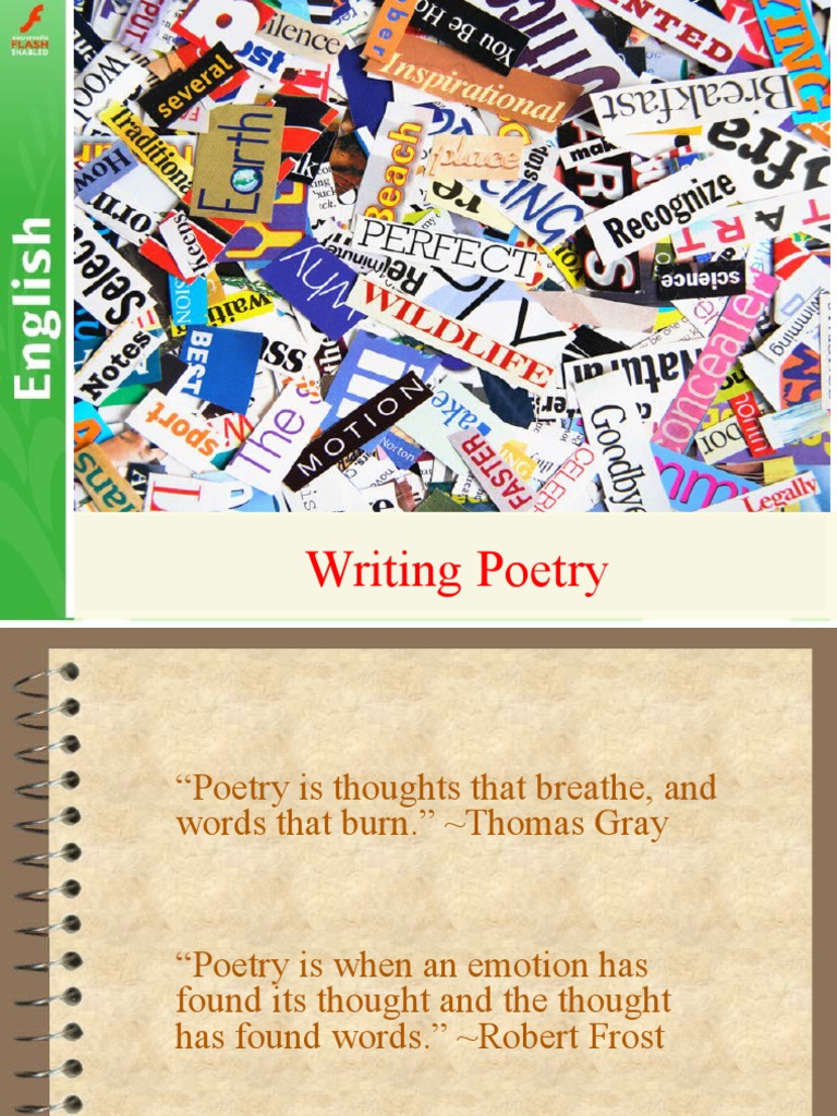 Writing Poetry Guide | PDF | Metre (Poetry) | Poetry