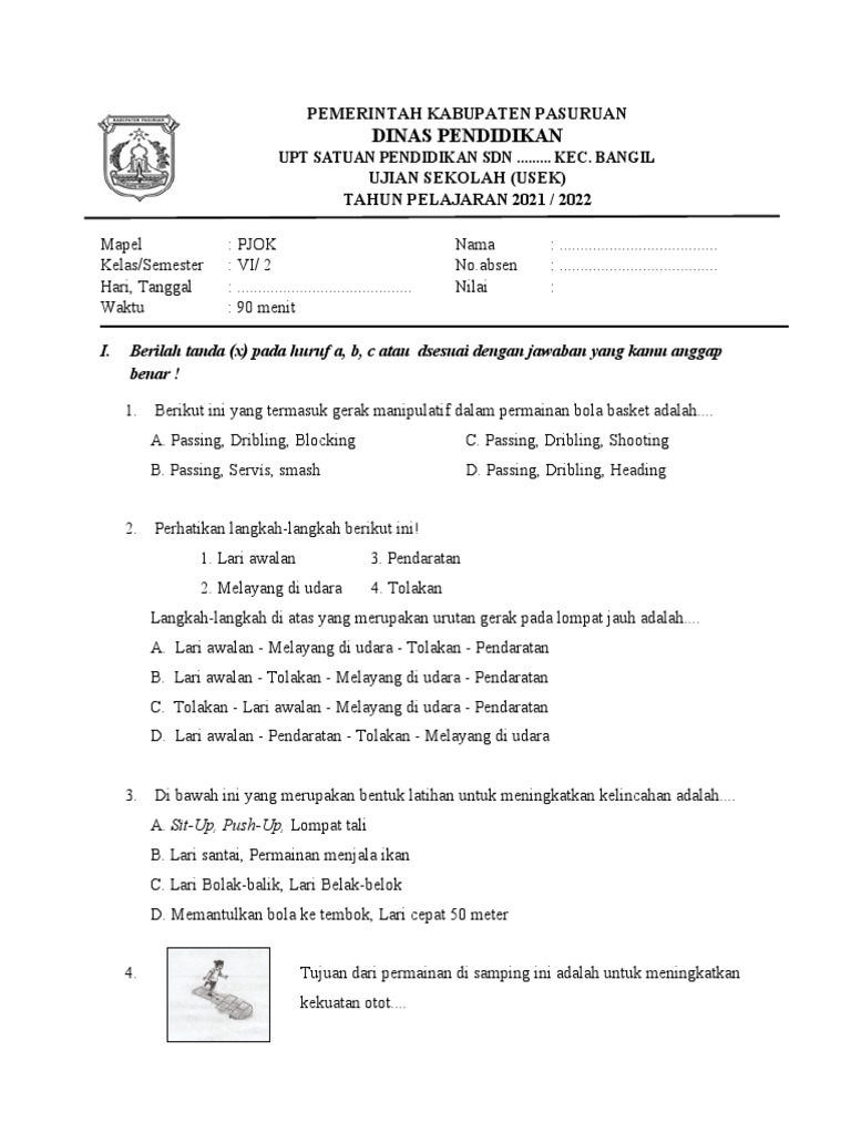 Soal Usek 2021-2022 | PDF