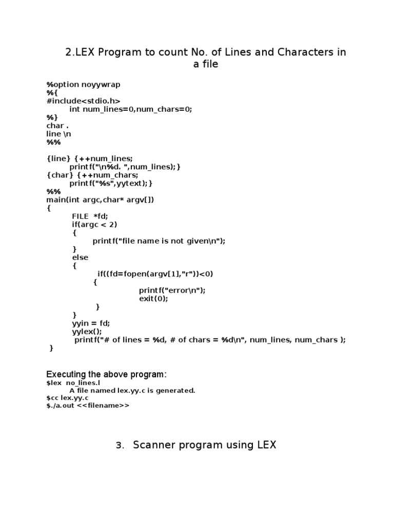 Lex Prgms | PDF