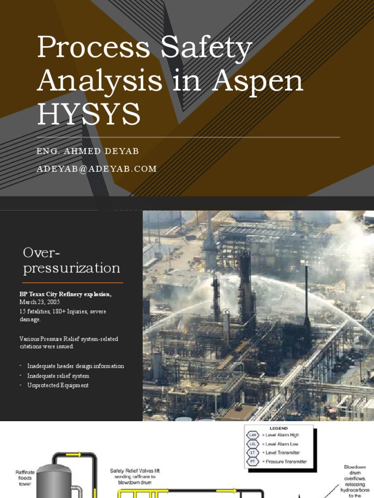Process Safety Analysis - Aspen Hysys | PDF