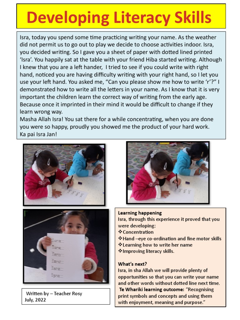 Developing Literacy Skills | PDF