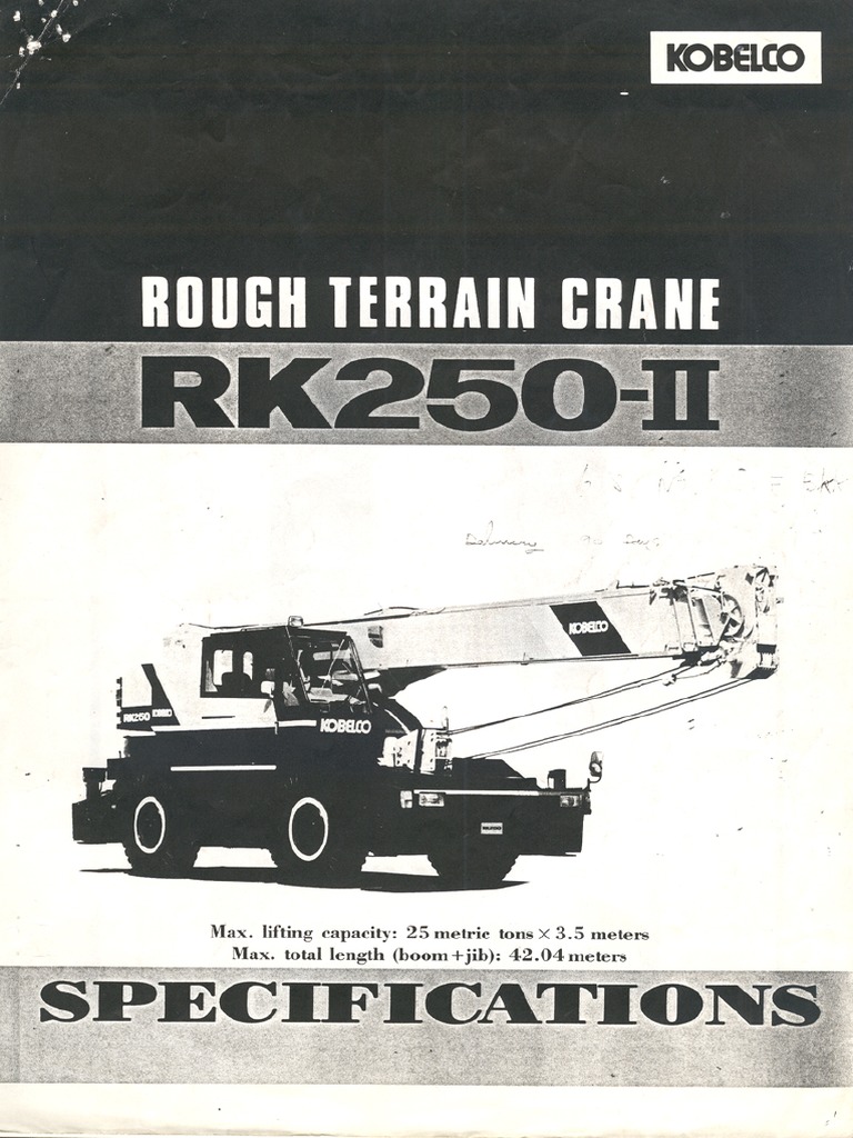 Kobelco RK250 II | PDF