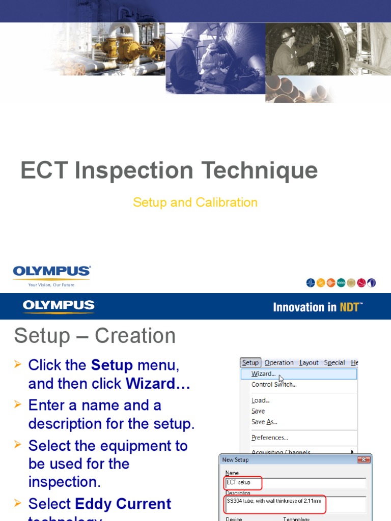 ECT Inspection Technique: Setup and Calibration | PDF | Calibration ...