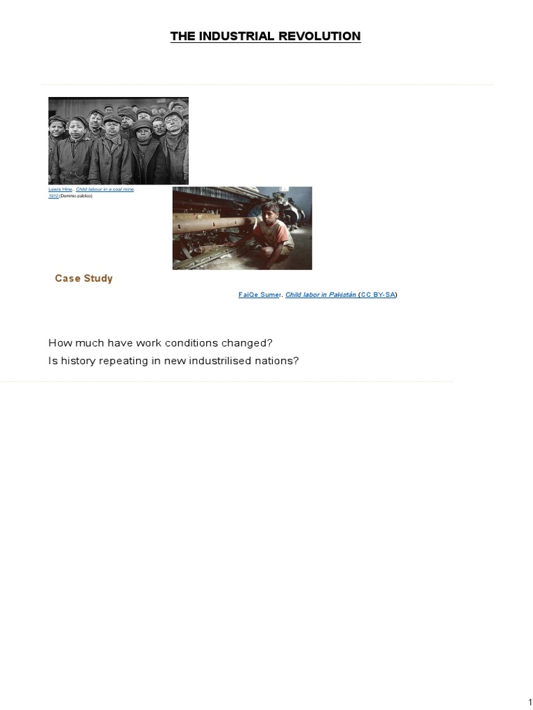The Industrial Revolution: Case Study | Download Free PDF | Bourgeoisie ...