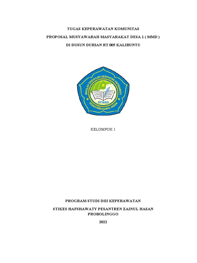 Proposal MMD Kel.1 | PDF | Sains & Matematika