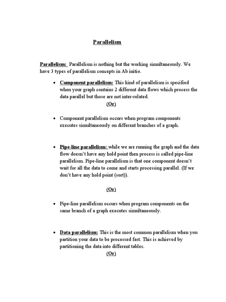 An In-Depth Exploration of Parallelism Concepts, Data Flows ...