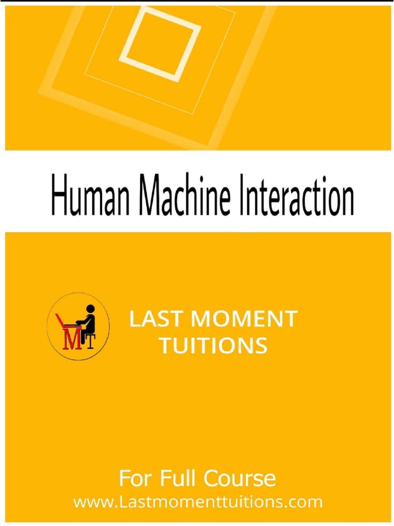 Human Machine Interaction | PDF