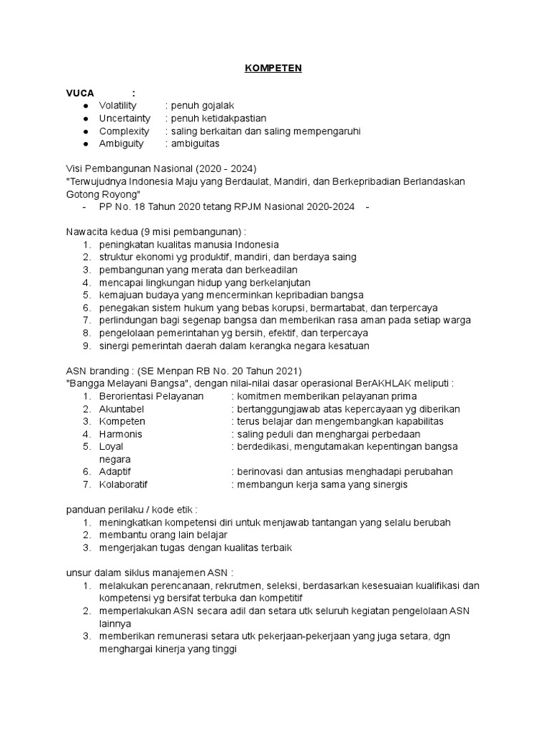 Rangkuman Modul 3 Kompeten | PDF