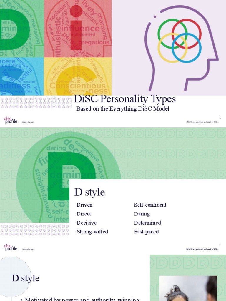 Disc Personality Types: Based On The Everything Disc Model | PDF ...