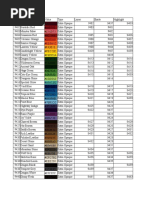Xylan 1424 Color Chart | PDF