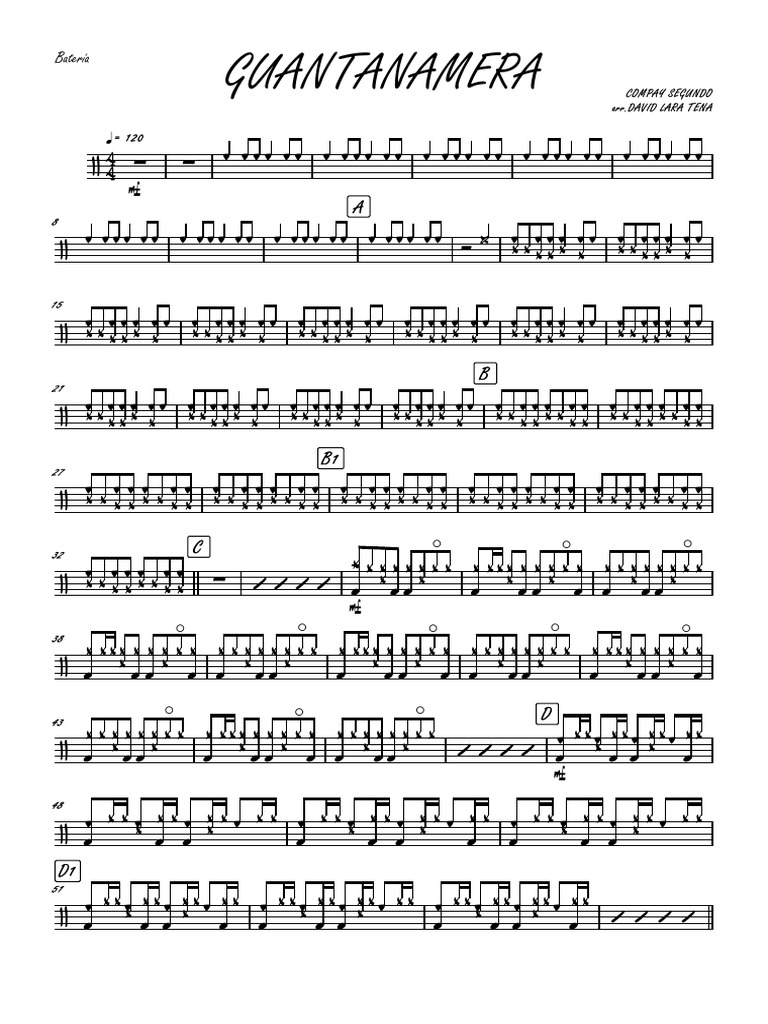 Partitura de Guantanamera - Compay Segundo | PDF