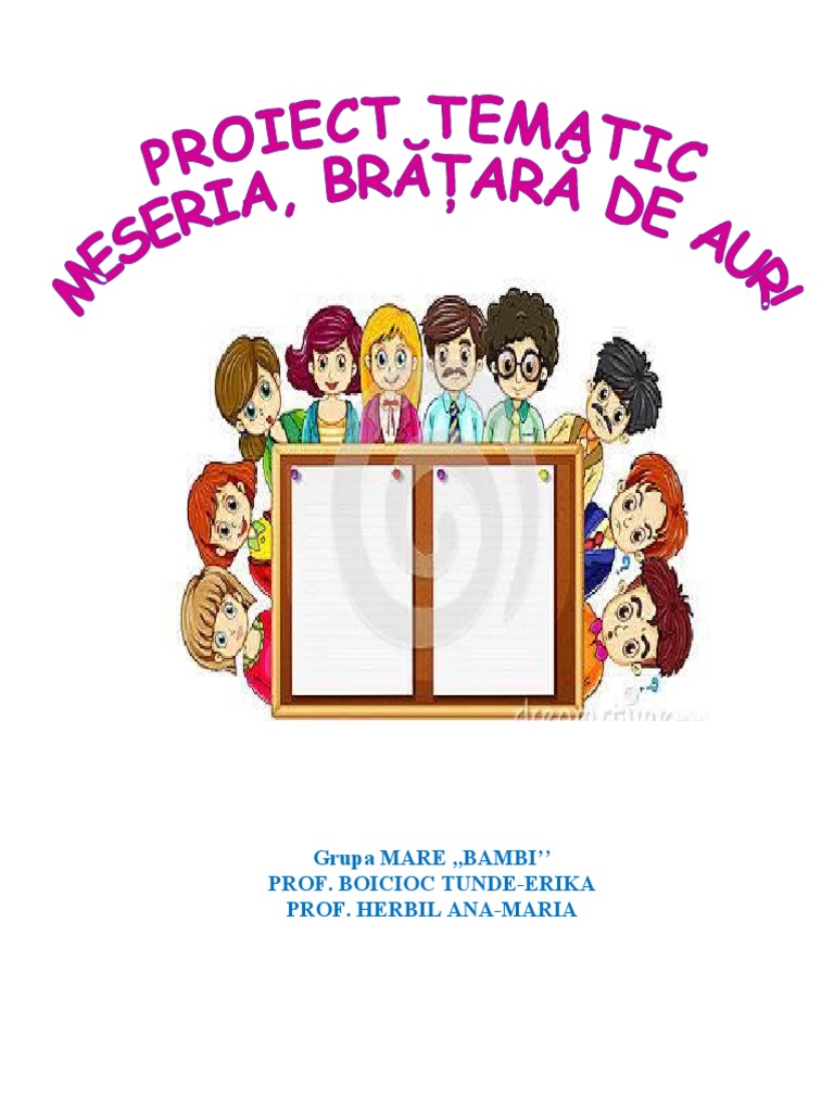 Meserii Proiect Tematic | PDF