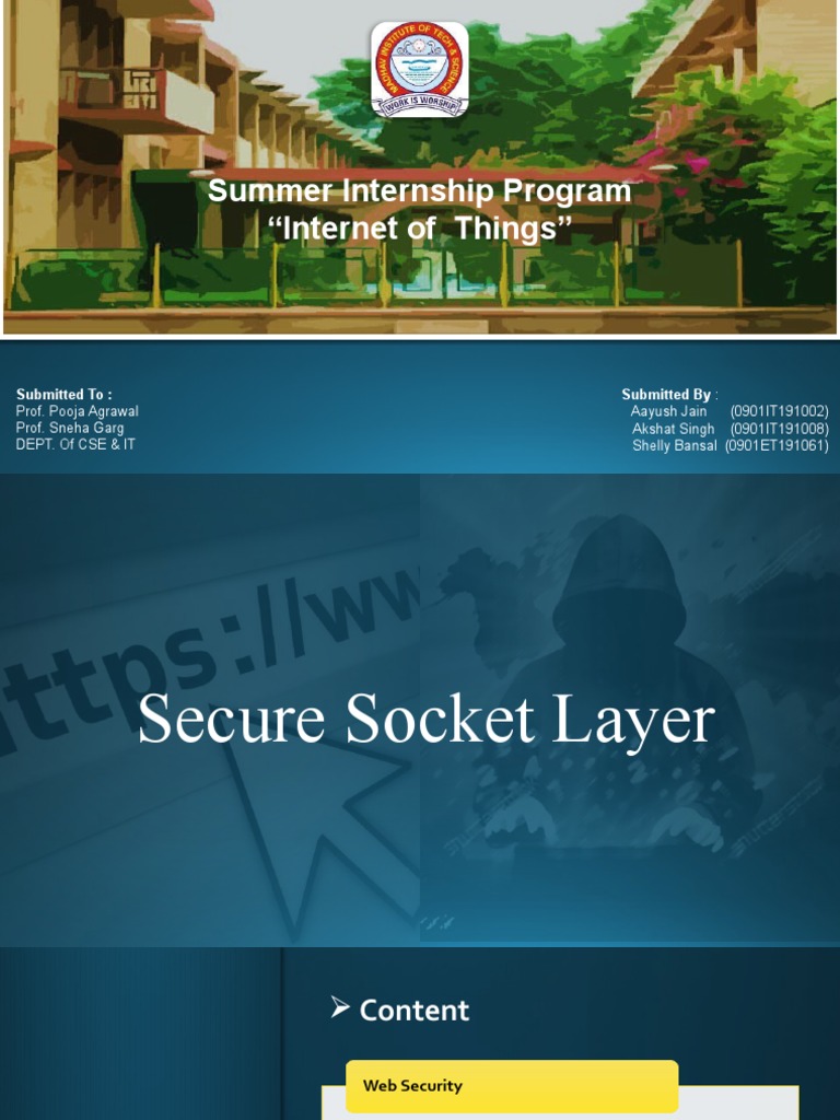 Sip PPT - (Topic SSL) . | PDF | Transport Layer Security | Key (Cryptography)