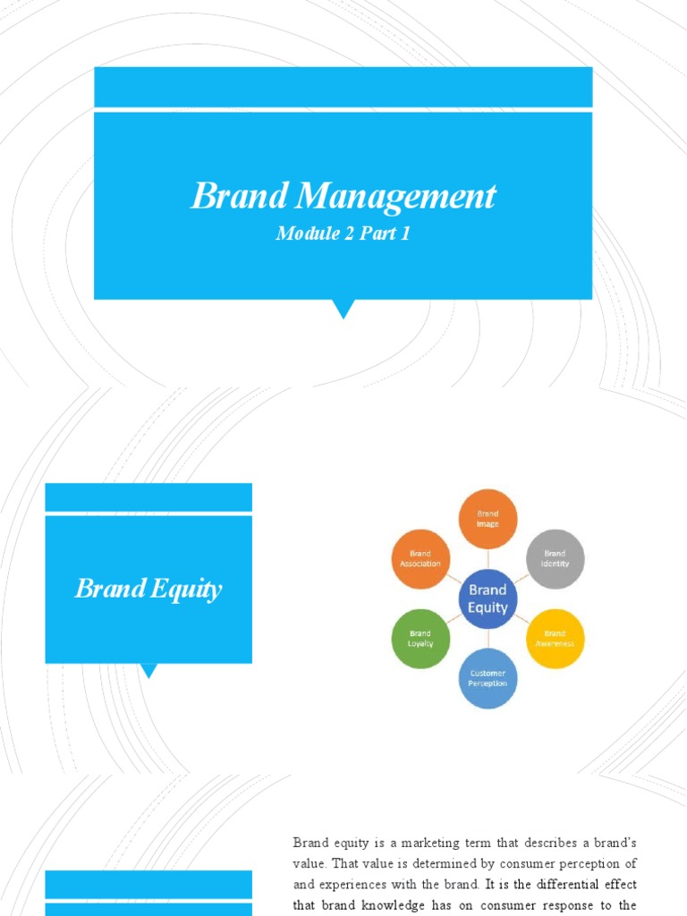 Brand Management Module 2 | PDF | Brand | Marketing