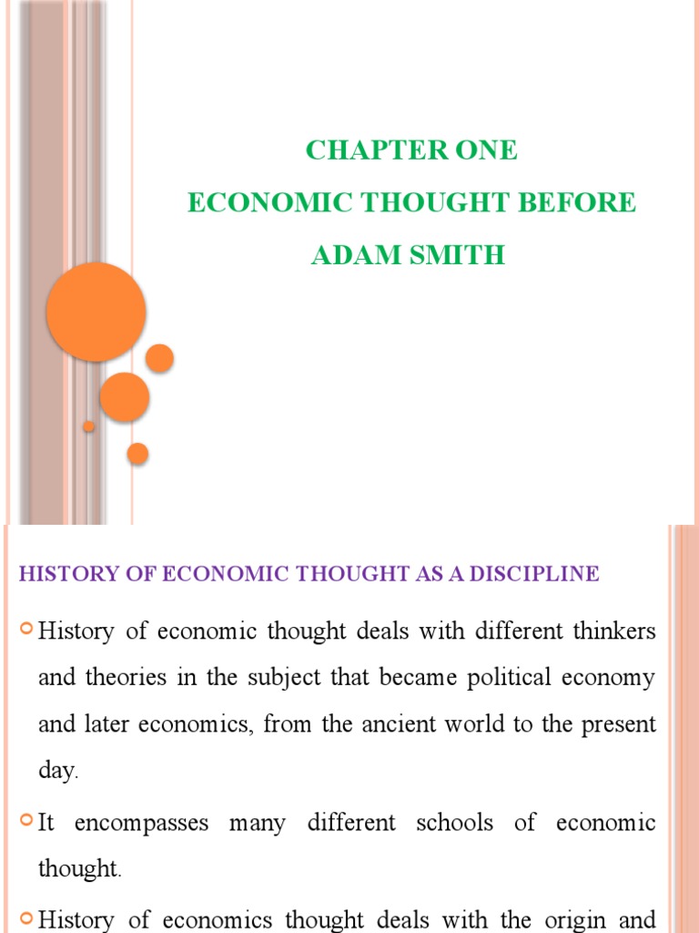 An In-Depth Examination of Early Economic Thought: From the Economic ...