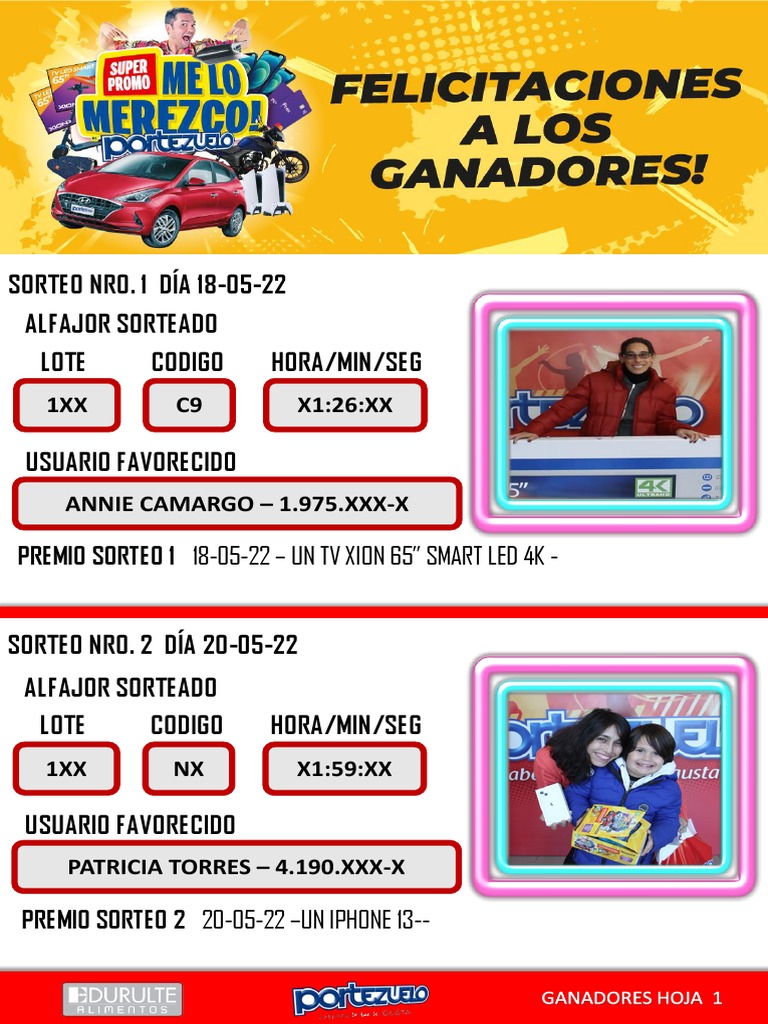 Ganadores Promo MLM 2022 | PDF