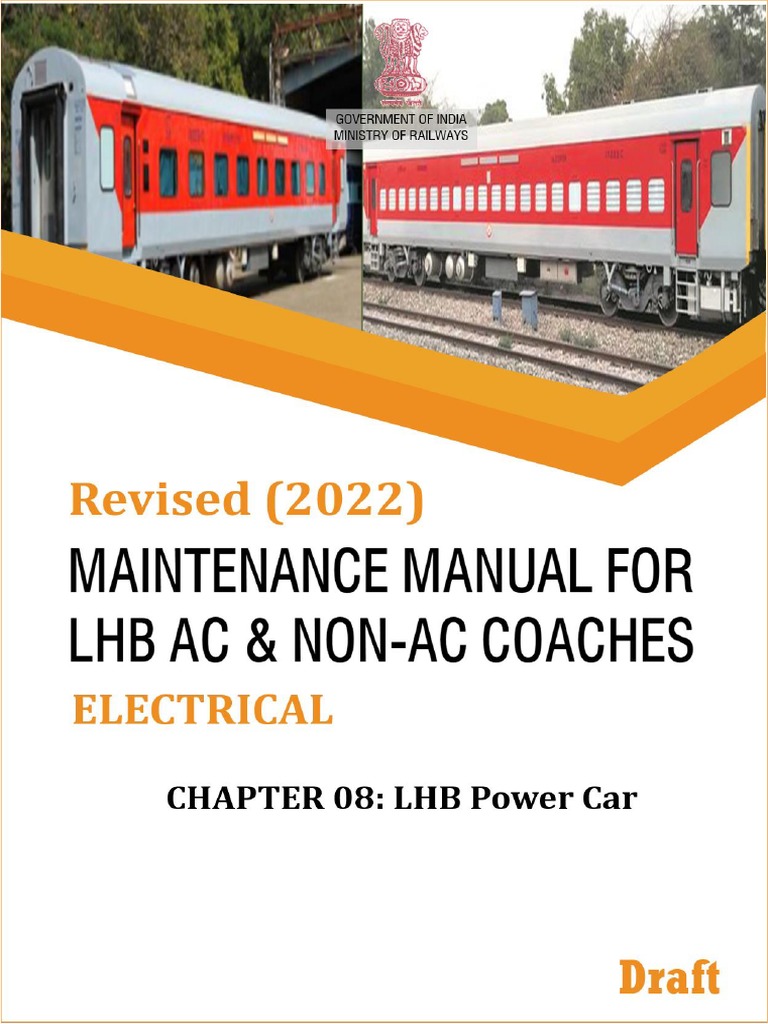 Revision of Chapter 08-LHB Power Car of LHB Manual (Electrical) | PDF ...