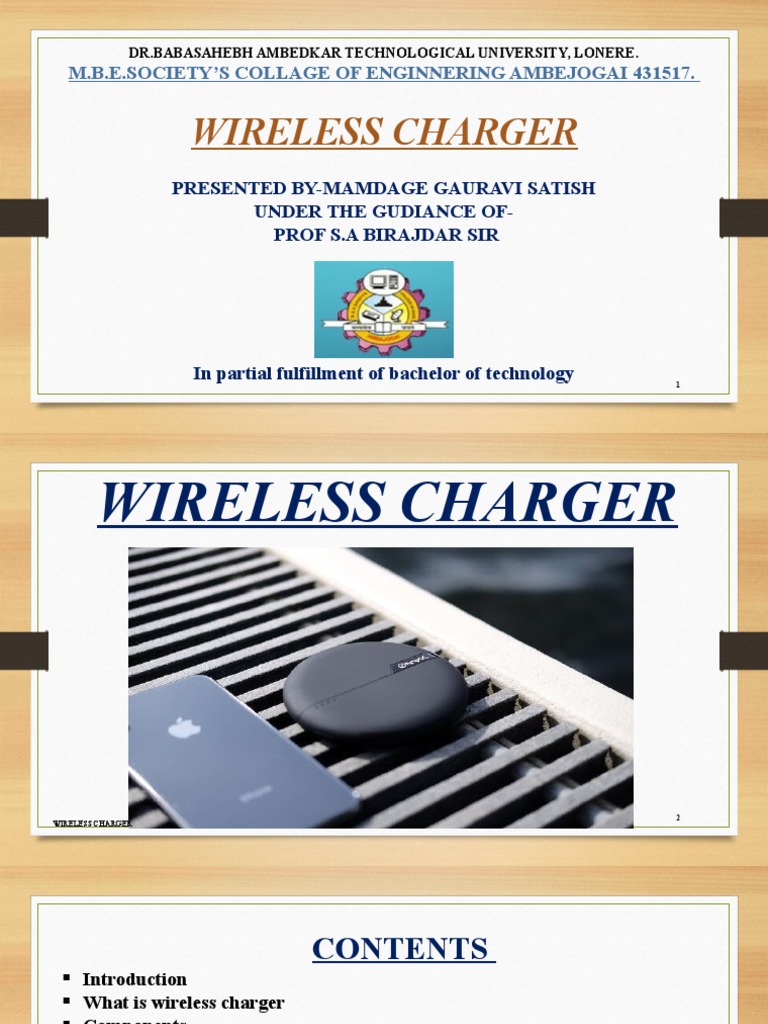 Wireless Charger | PDF | Battery Charger | Wireless