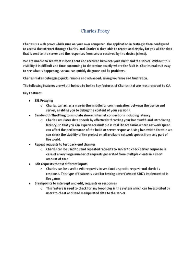 Charles Proxy - Noob Version | PDF | Proxy Server | Server (Computing)