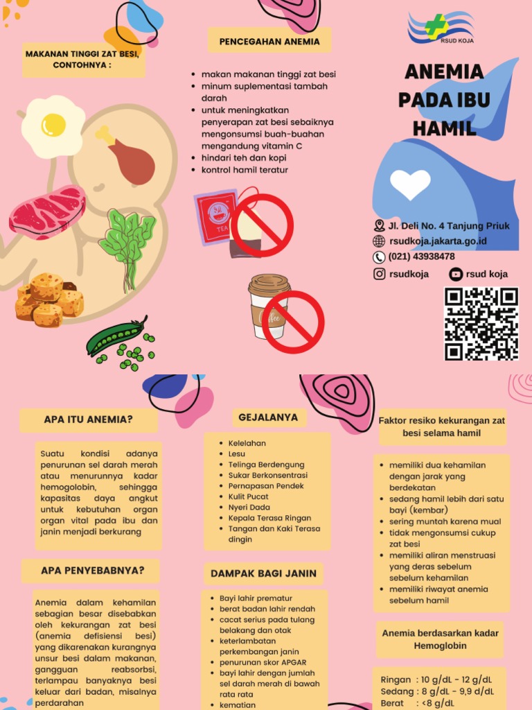 Leaflet Anemia Pada Ibu Hamil - 2022 | PDF