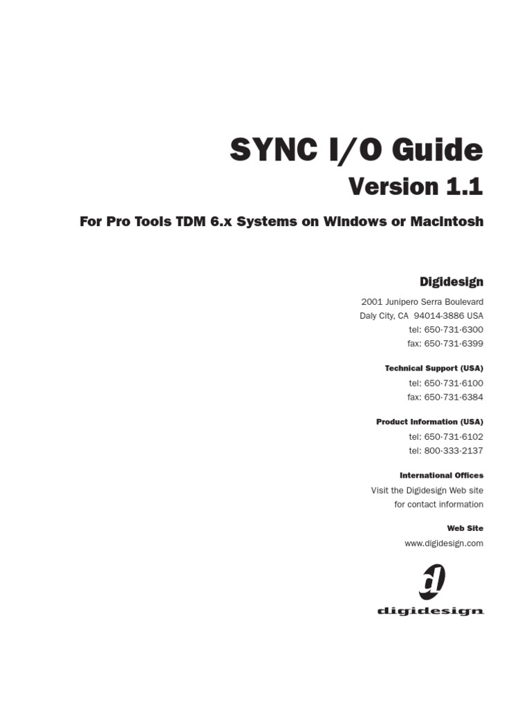 Sync Io Guide 11 Pdf Inputoutput Electrical Connector 