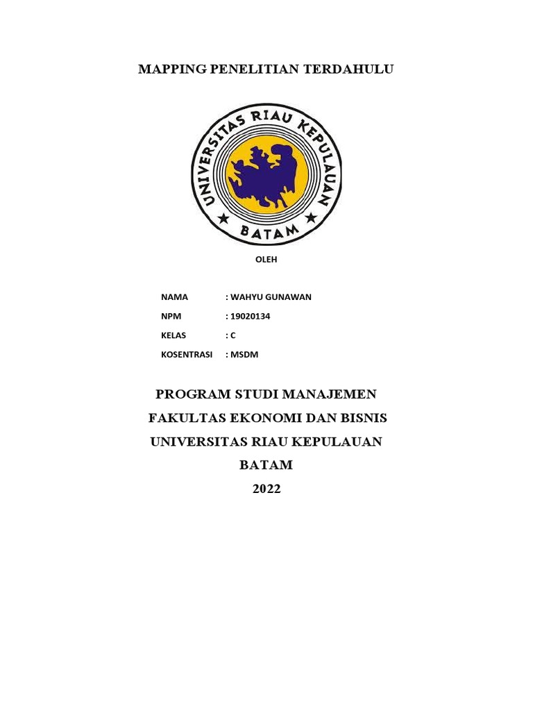 Mapping Penelitian Terdahulu 1-10 | PDF