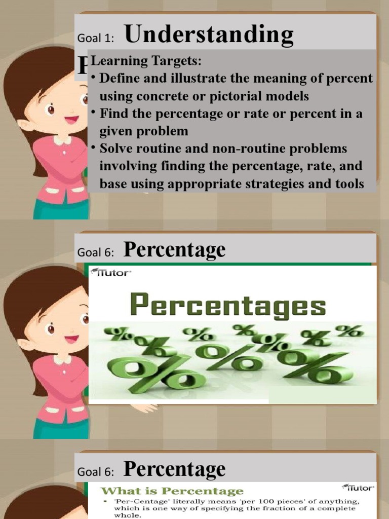 in Math 5 Q4 Goal 1 Understanding Percentage | PDF