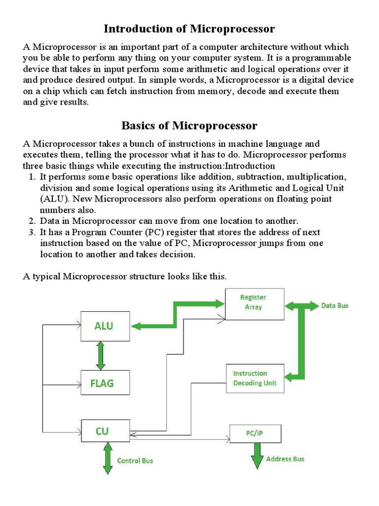 Microprocessor (Topics) | PDF | Central Processing Unit | Microprocessor