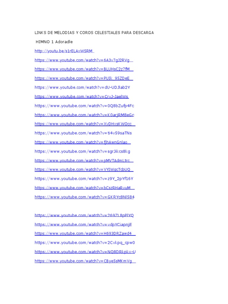 Melodias de Himnos y Coros Celestiales | PDF