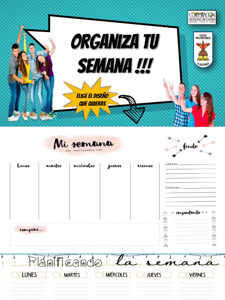 Formatos - Organiza Tu Semana | PDF