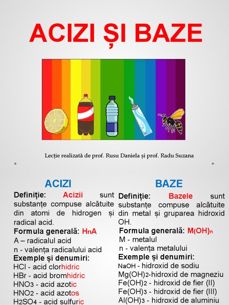 Acizi Si Baze Telescoala | PDF