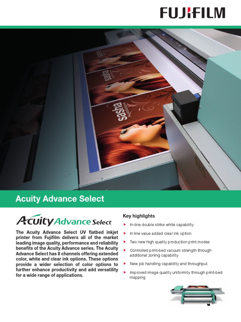 Acuity Advance Select: Key Highlights | PDF | Printer (Computing) | Office Equipment