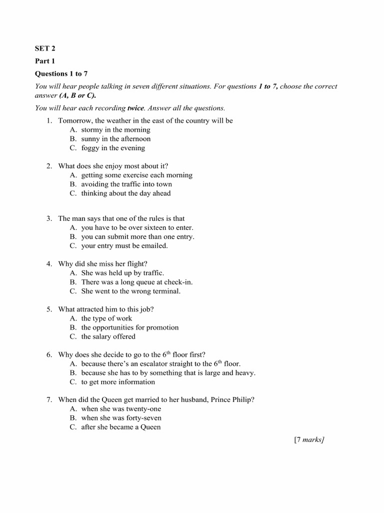 STUDENTS Listening Module 2 | PDF