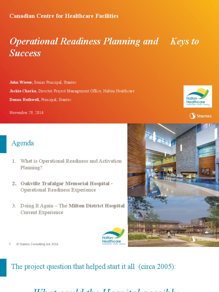 Operational Readiness Planning and Keys To Success: Canadian Centre For ...