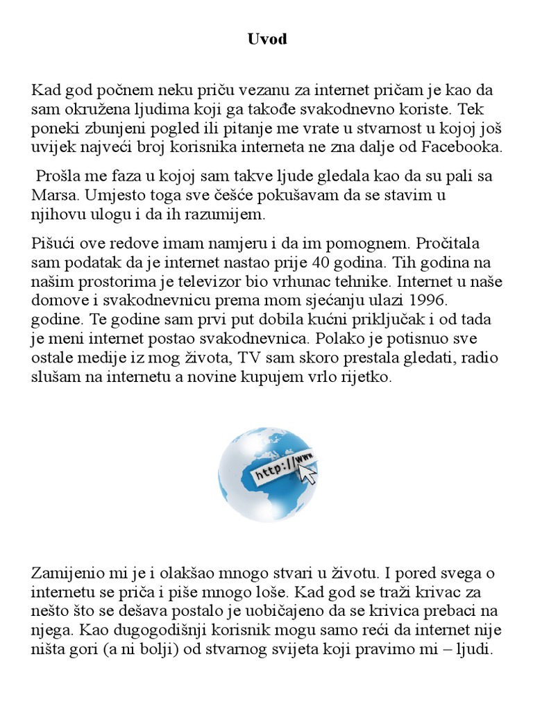 Internet Kako Se Koristi | PDF