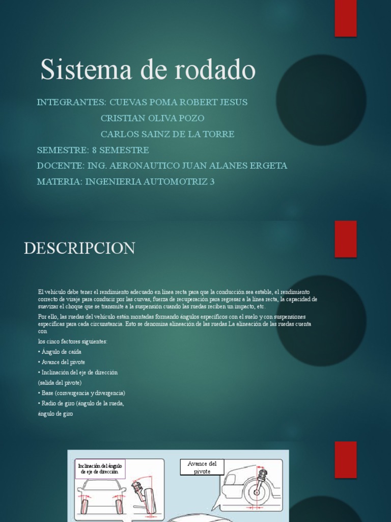 Sistema de Rodado | PDF | Direccion | Eje