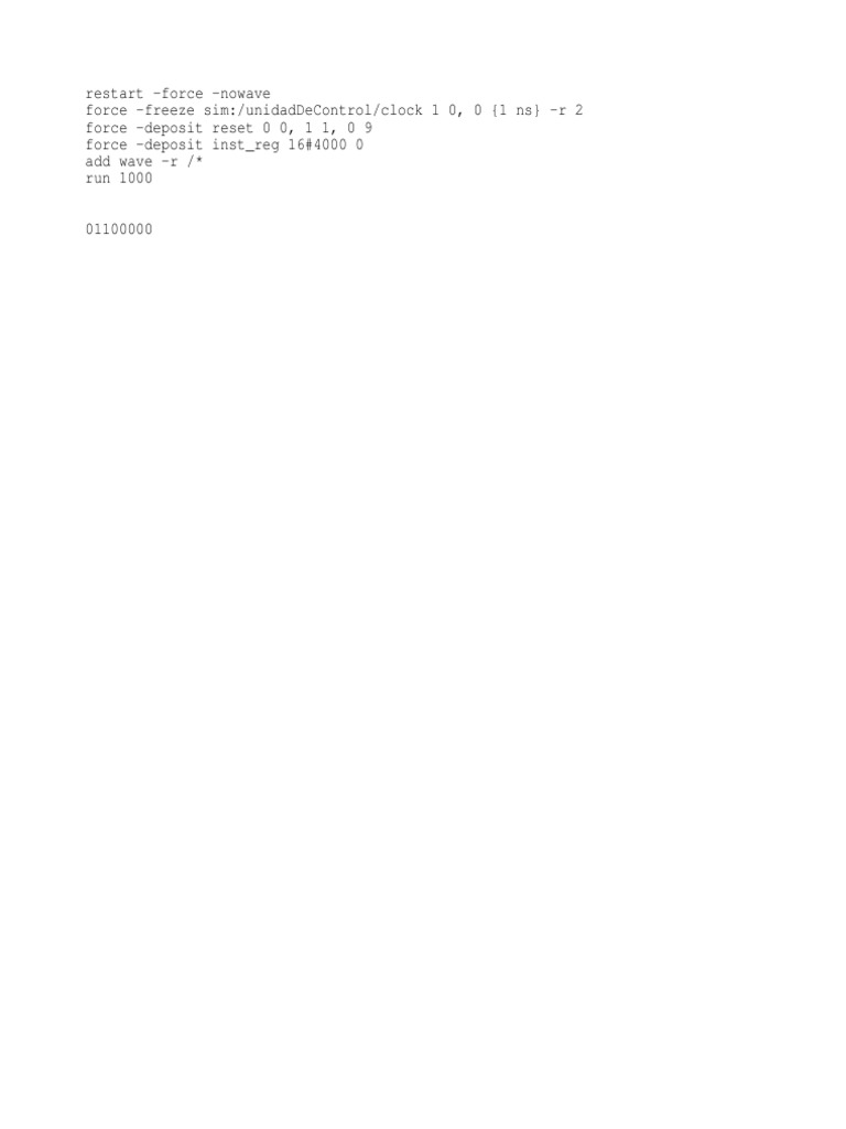 Comandos unidadDeControl | PDF | Science & Mathematics | Computers