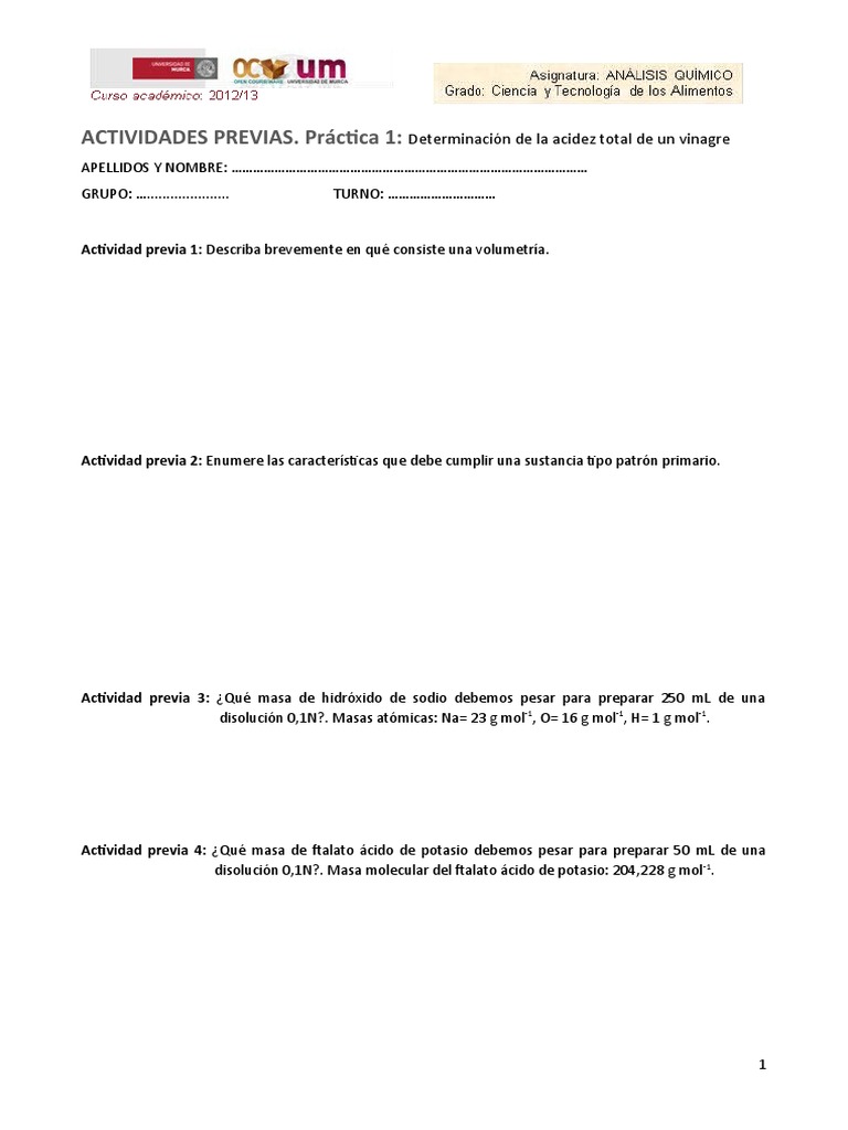 Quimica Practica1-Actividades-Previas | PDF