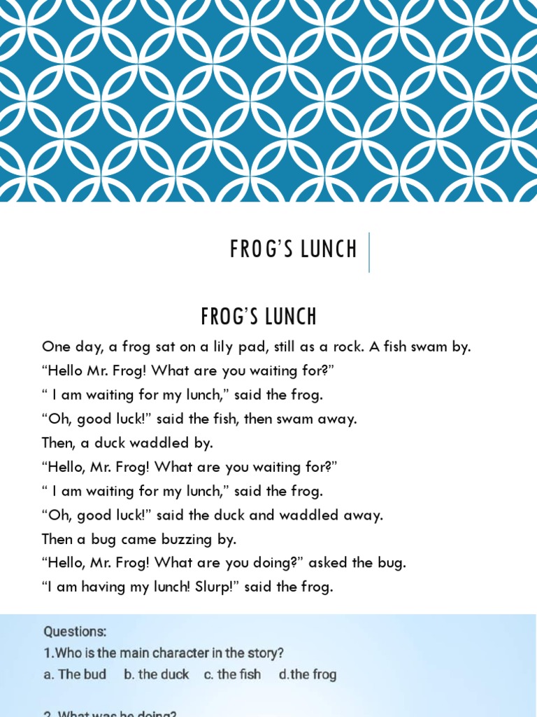 Frog's Lunch | PDF
