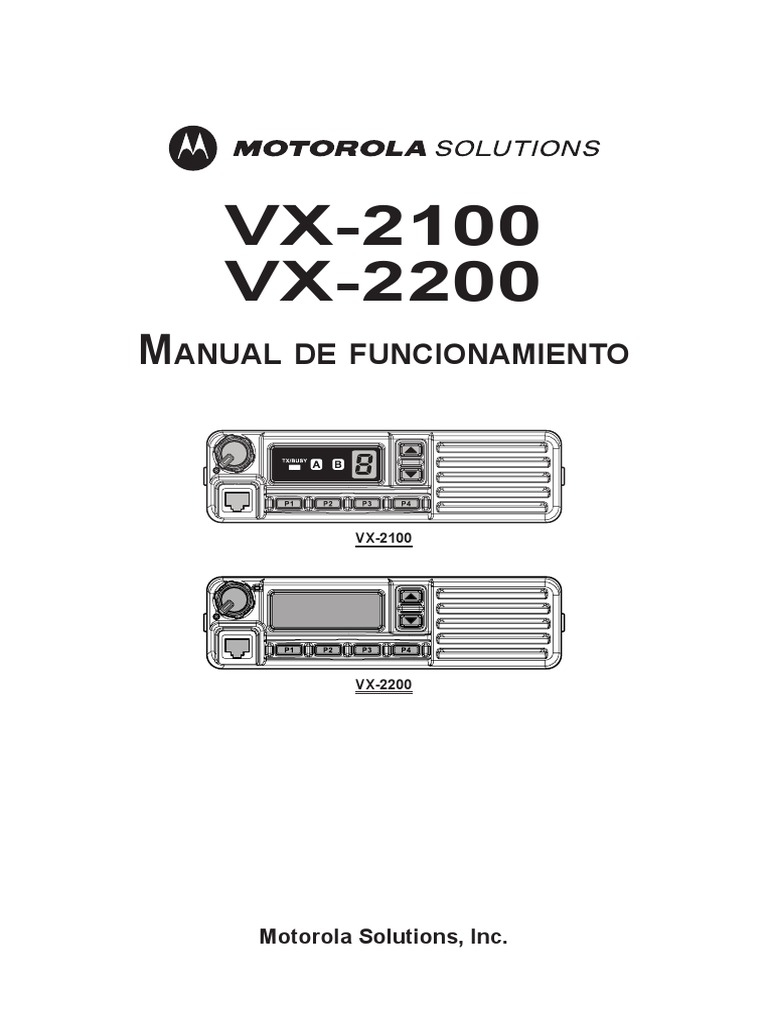 Manual Vertex vx-2200 en Español | PDF | Radio | Residuos