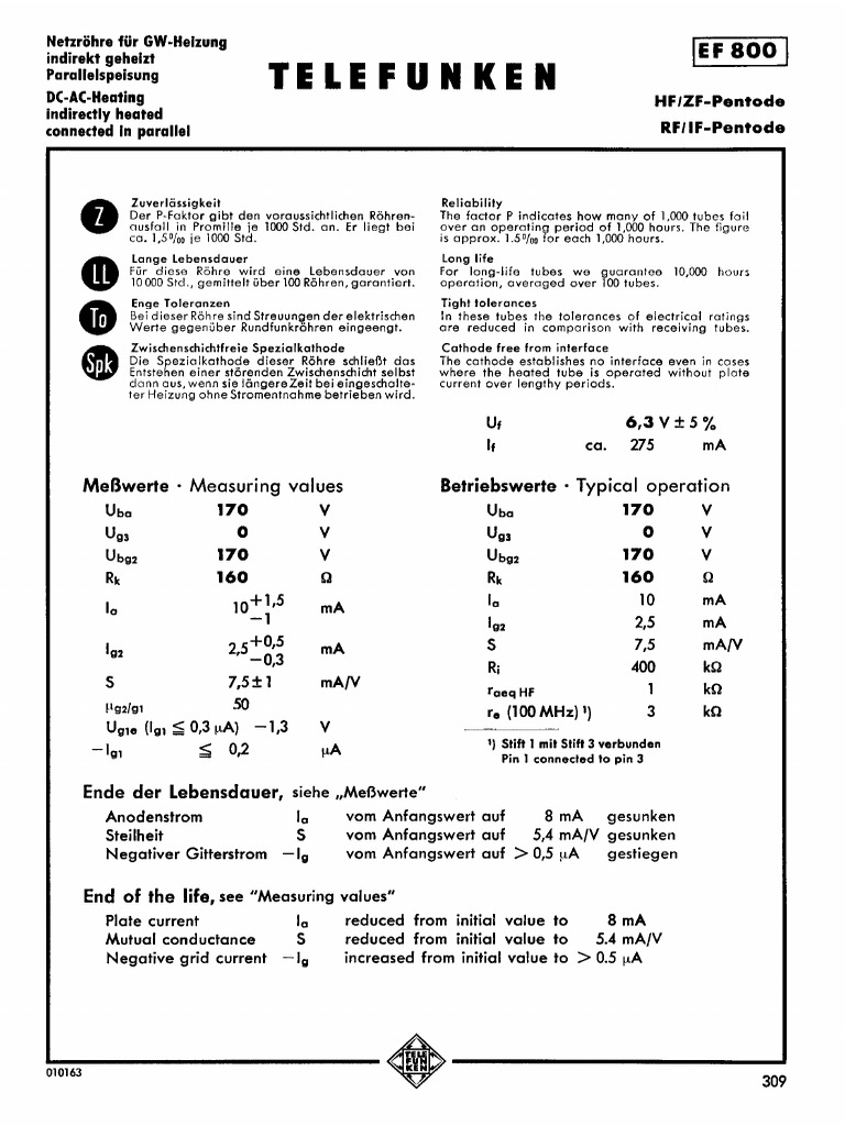 Ef800 Telefunken 3 | PDF